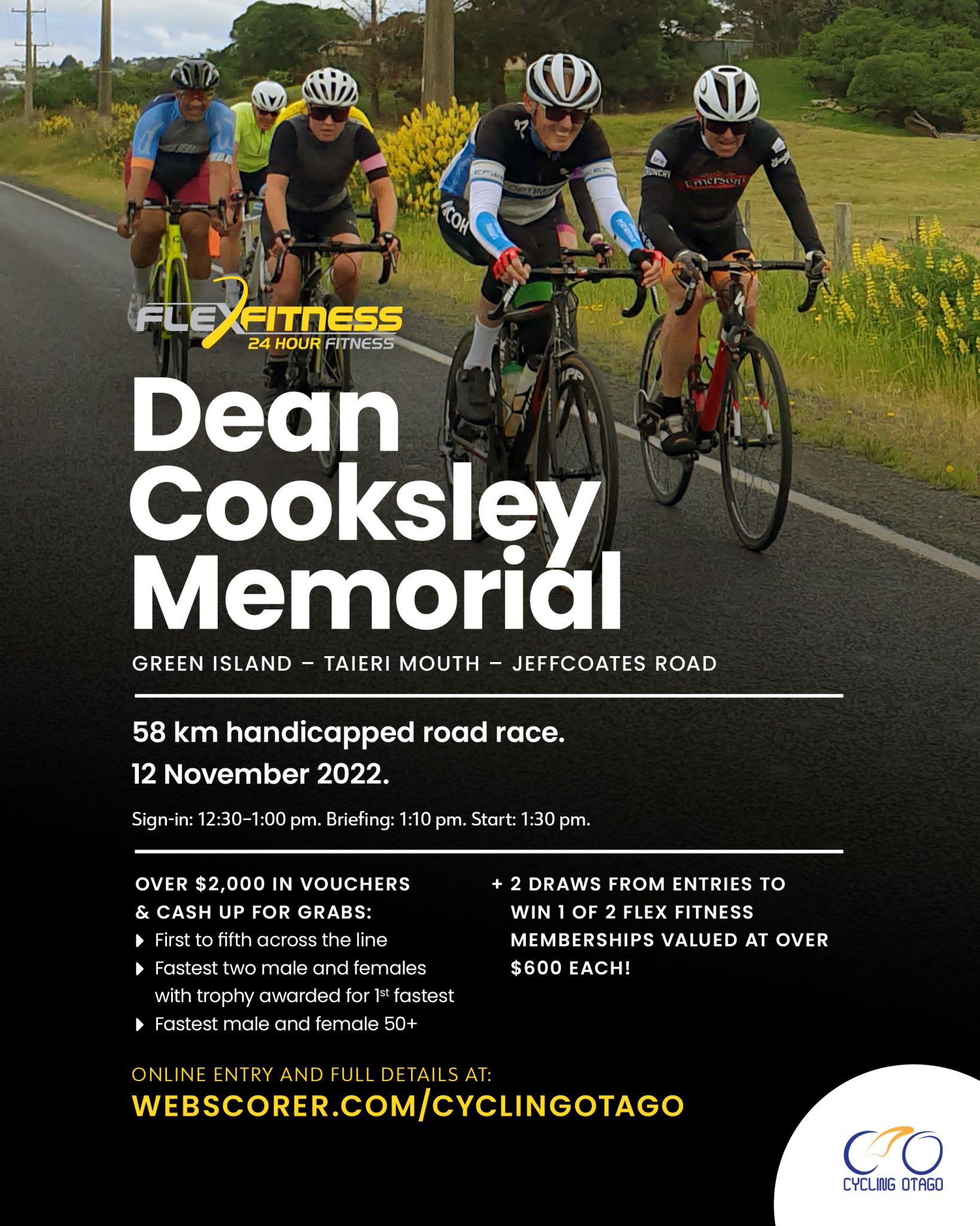 Flex Fitness Dean Cooksley Memorial – Cycling Otago